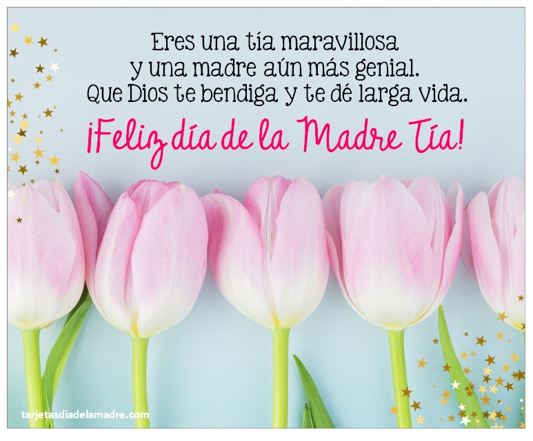 Frases Feliz Día De La Madre Tía Tarjetas Día De La Madre
