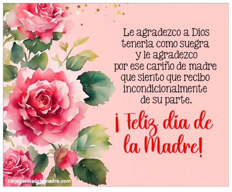 Frases del Día de la Madre para mi Suegra tarjetas día de la madre