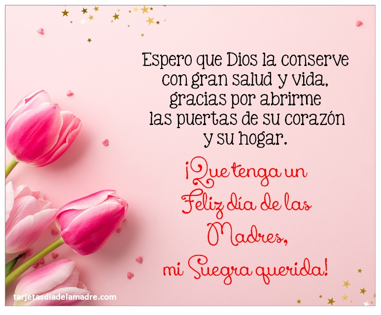 Frases del Día de la Madre para mi Suegra tarjetas día de la madre
