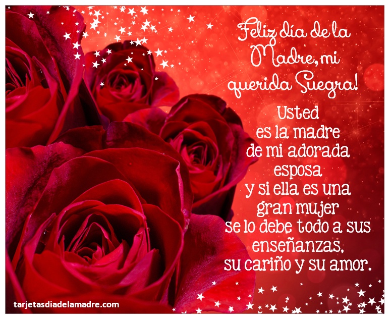 Frases del Día de la Madre para mi Suegra tarjetas día de la madre