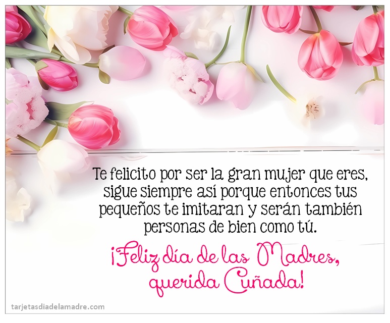 Frases Día De La Madre Cuñada Tarjetas Día De La Madre 0477