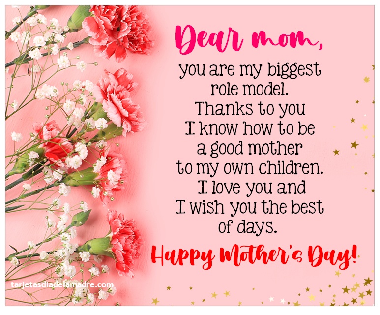 Frases día de la Madre en inglés tarjetas día de la madre