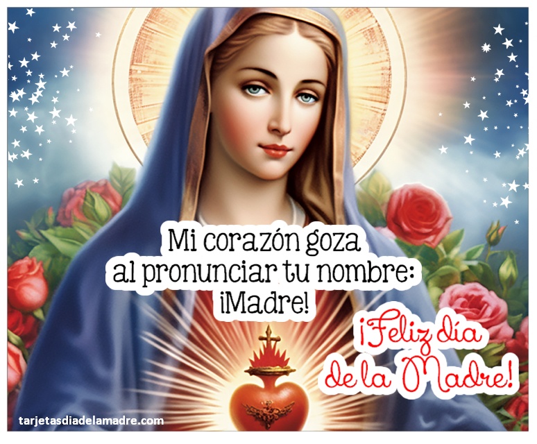 Frases para el día de la madre Virgen María tarjetas día de la madre