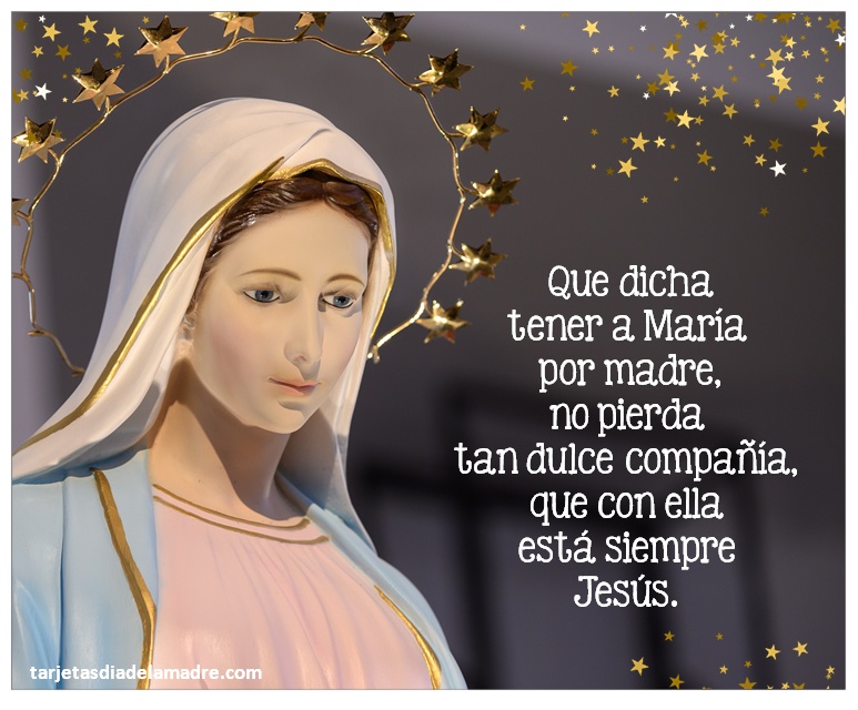 Frases para el día de la madre Virgen María tarjetas día de la madre