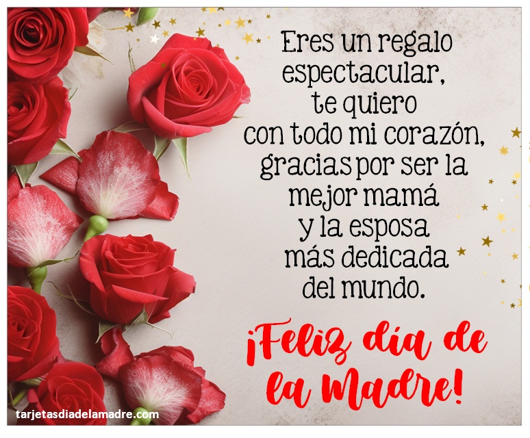 Frases para el día de la Madre a mi esposa tarjetas día de la madre