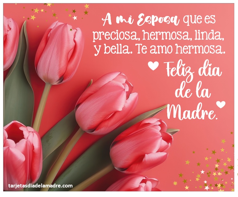 Frases para el día de la Madre a mi esposa tarjetas día de la madre