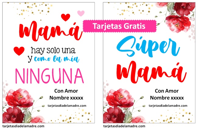 Tarjetas del día de la Madre para editar tarjetas día de la madre