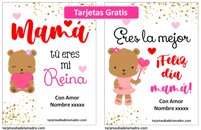 Tarjetas del día de la Madre para editar tarjetas día de la madre